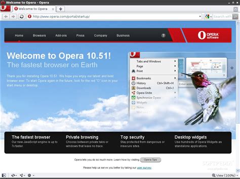 The First Opera 10 51 Snapshot For Linux Is Here Softpedia