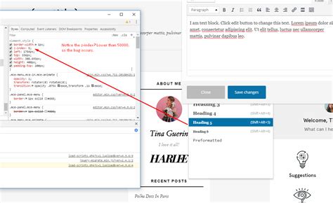 wpbakery editor dropdown hidden behind editor wordpress development