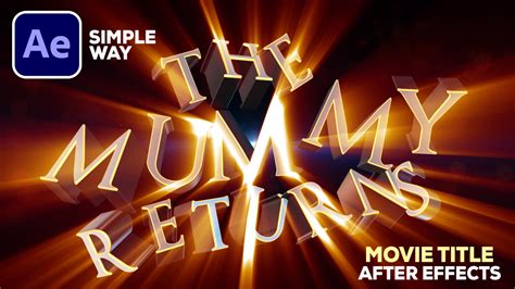 After Effects Tutorial Cinematic Title Animation In After Effects Simple Way Fattu Tutorials