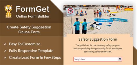 Safety Suggestion Form Public Departments And Offices Formget