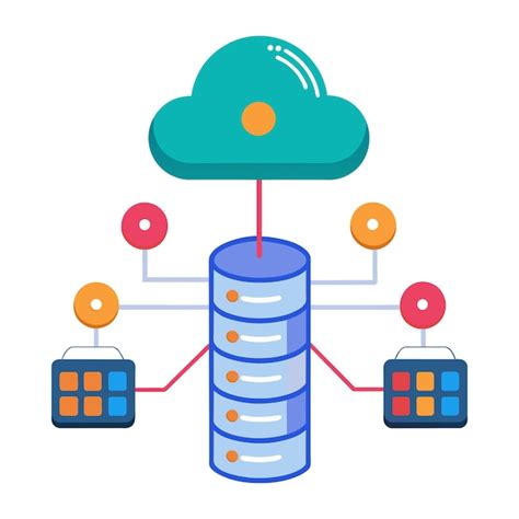 Premium Vector Server Cloud Configuration Isolated Vector Illustration