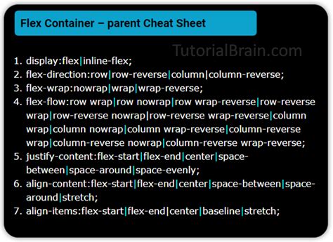 Css Flex Tutorialbrain