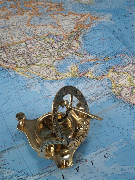 Brass Compass Stock Image Image Of Compass Navigation 8561333