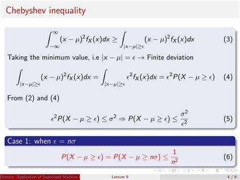 Application Of Chebyshev And Markov Inequality In Machine Learning Ppt