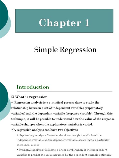 linear regression pdf