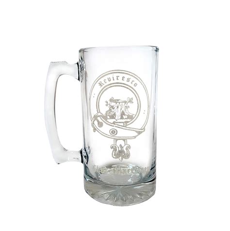 Clan Macewen Scottish Crest 26oz Stein Handmade