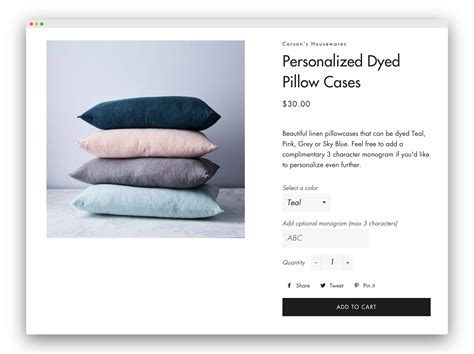 Adding Line Item Properties For Personalization To Your Shopify Site Carson Bain