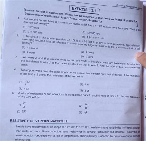 Two Wires A And B Of Circular Cross Section Are Made Of The Same Metal An