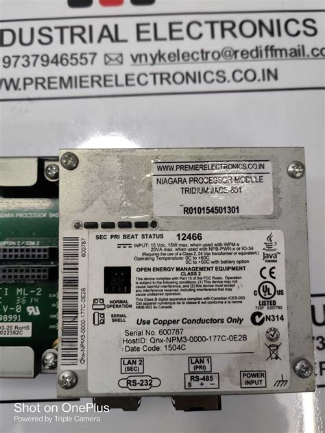 Niagara Processor Module Tridium Jace 601 Supplier From Dadra And Nagar