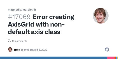 Error Creating Axisgrid With Non Default Axis Class · Issue 17069 · Matplotlibmatplotlib · Github