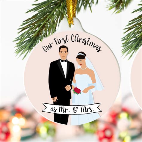 Wedding Couple Christmas Ornament