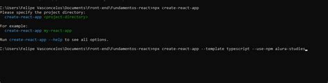 Não Estou Conseguindo Usar O Comando Npx Create React App Template
