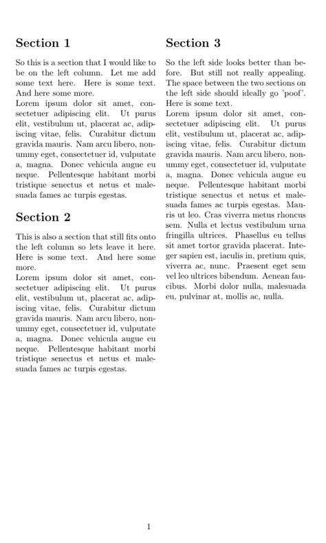 Page Breaking Avoid Added Spacing After Premature Pagebreak Tex