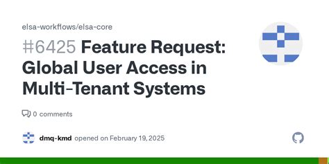 Feature Request Global User Access In Multi Tenant Systems · Issue