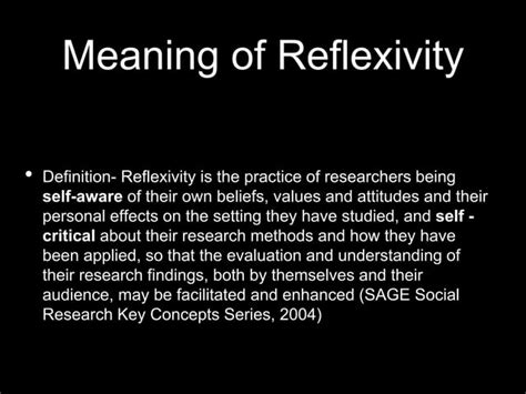 Social Research Binary And Reflexivity Pptx