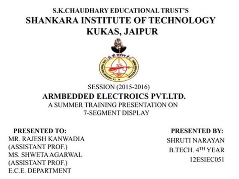 7 Segment Display Ppt