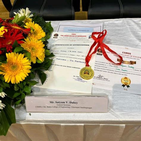 Satyam Dubey On Linkedin Share Achievements Experience Gs Opportunity Faculty Advisor Vice