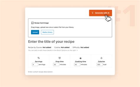 Ai Recipe Generator For Wordpress Recipe Card Blocks