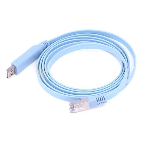 1 8m Usb To Rj45 Usb To Rs232 Serial To Rj45 Cat5 Console Adapter Cable Cord For Cisco Routers