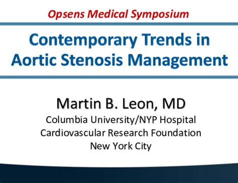 Contemporary Trends In Aortic Stenosis Management