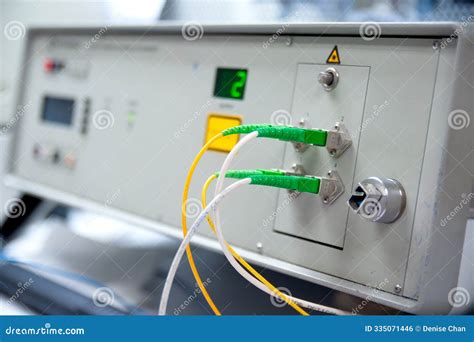 Patch Cord In Testing Stock Photo Image Of Light Yellow