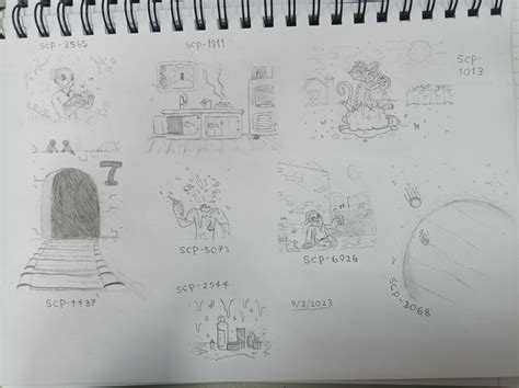 Random Scps Drawings Rscp