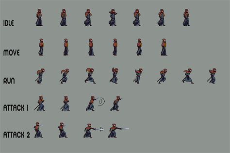 Free Wizard Sprite Sheets Pixel Art By 2d Game Assets On Dribbble