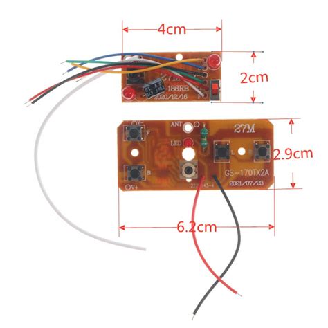 4ch Rc Remote Control 27mhz Circuit Pcb Transmitter 59 Off