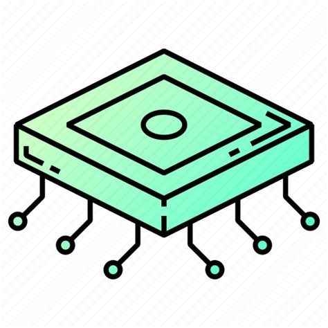 Chip Cpu Microchip Microprocessor Processor Ai Artificial Icon