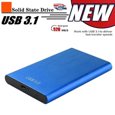 노트북 및 Mac용 외장 고속 Usb 30 휴대용 Hd 하드 디스크 M2 컴퓨터 Hdd 500gb 1tb Ssd 스토리지 Aliexpress