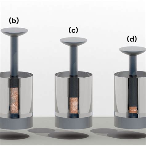 Schematic Illustration Of Powder Metallurgy Compaction Process Die