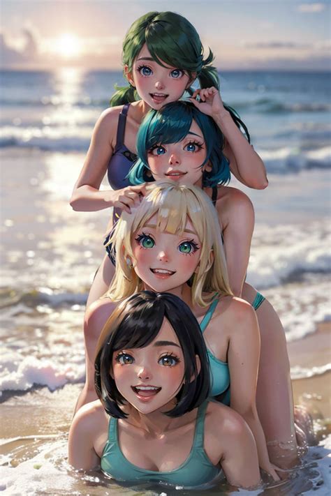 Alola Girls By Pokepicsai On Deviantart