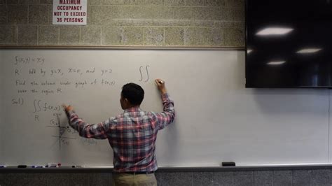 Finding The Volume Under The Graph Over A Region Example YouTube