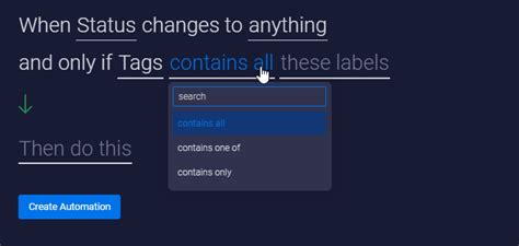 feature request automation recipe condition for if a dropdown is