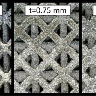 Lattice Structure Close Up With The Arrow Indicating The Build Direction Download Scientific