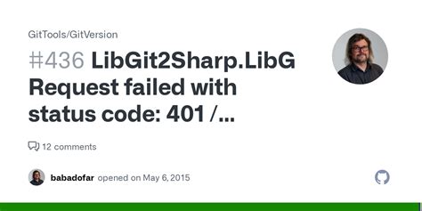 Libgit2sharplibgit2sharpexception Request Failed With Status Code 401 Unsupported Url
