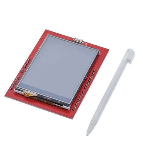 2 8 inch tft ili9320 touch lcd screen display shield on board temperature sensor touch pen for