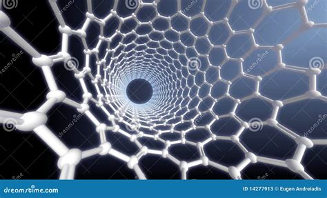Nanotube Molecule 3d Rendering Stock Illustration Illustration Of Atomic Nanotechnology 14277913