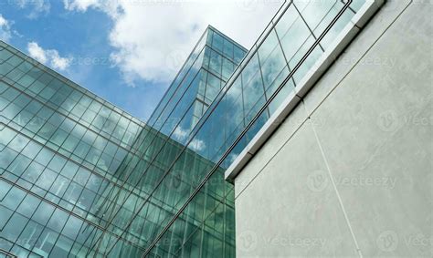 Modern Sustainable Glass Office Building Exterior View Of Corporate