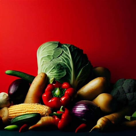 Premium Ai Image A Large Pile Of Vegetables