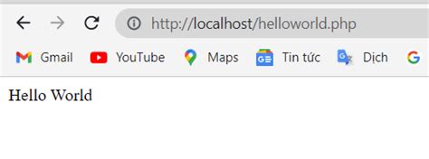 Chương trình đầu tiên Hello World lập trình PHP PHP cơ bản
