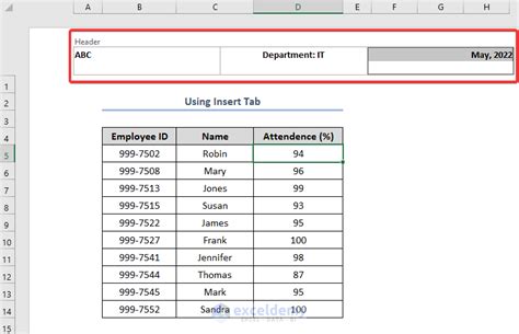 How To Edit Headers In Excel 6 Easy Methods Exceldemy