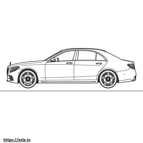 Mercedes Benz E450 4matic Coloring Page