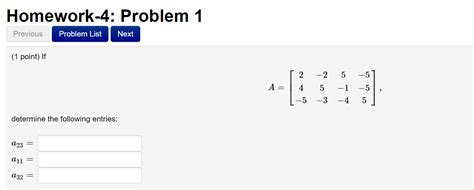 Solved 1 Point If A 245253514555 Determine The Chegg Com