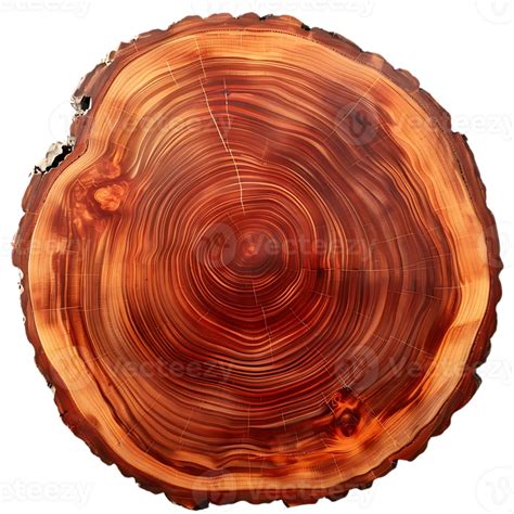 The Intricate Beauty Of A Tree S Growth Rings A Cross Section With A Transparent Background