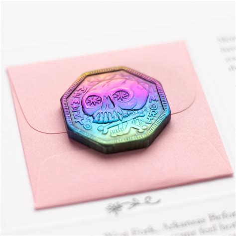 Memento Mori Vivere Reminder Niobium Coin Rainbow Shire Post Mint