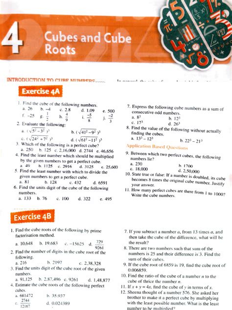 Cube And Cube Roots Pdf Mathematical Concepts Mathematical Objects