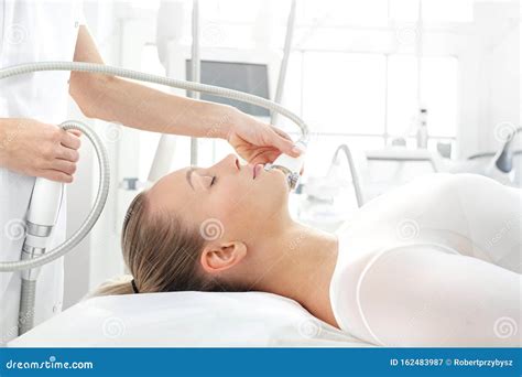 Skin Care Facial Skin Care Using Professional Equipment Stock Image