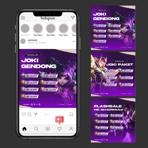 Jkml 002 Canva 3 Joki Mobile Legends Templates House Of Creative Human