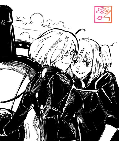 Mash Kyrielight And Fujimaru Ritsuka Fate And More Drawn By Katsutacle Danbooru